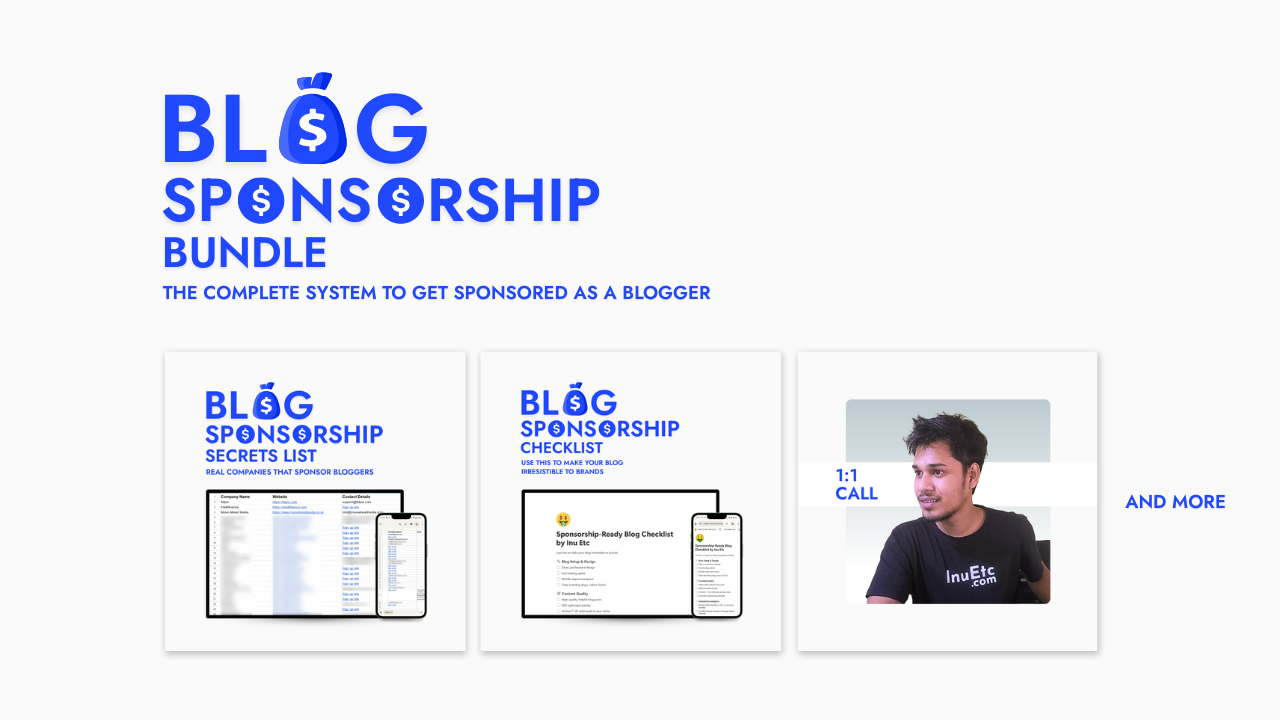 Ultimate Blog Sponsorship Success Bundle - Inu Etc